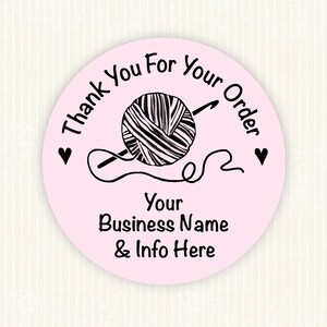 Personalized CROCHET Stickers,custom Labels,crochet Gift Stickers ...