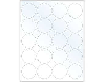 Clear Printable Stickers - Etsy