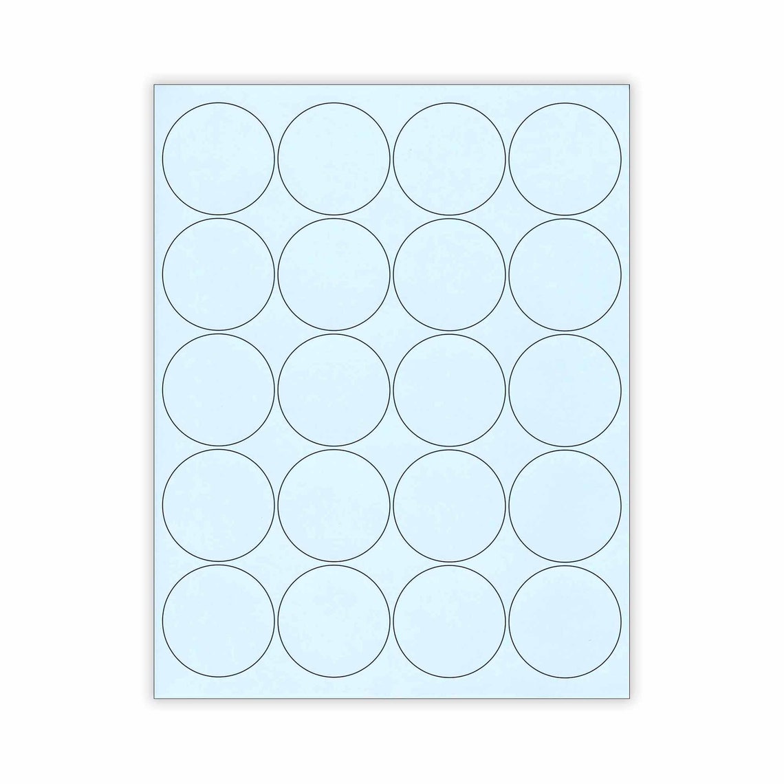2" Blank Round Circle BLUE Stickers,mason Jar Labels,craft Stickers ...