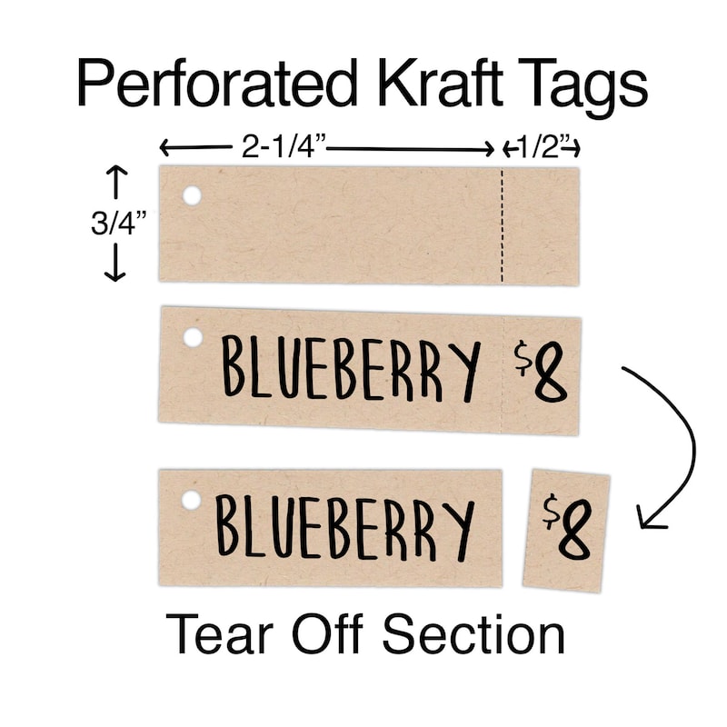 Perforated Hang Tags - Etsy