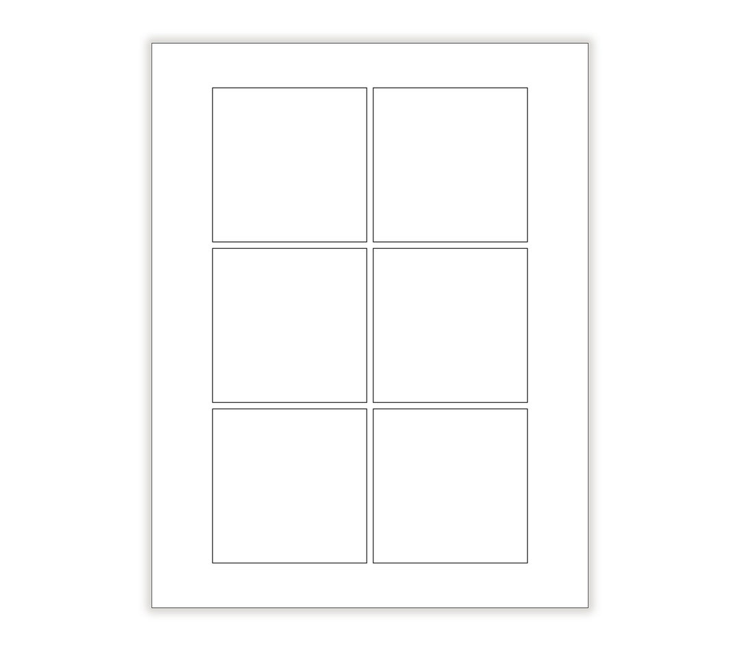 3"x 3" Blank WHITE MATTE Stickers,square White Stickers,stickers to ...