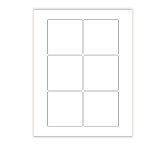 3x 3 Blank WHITE MATTE StickersSquare White | Etsy