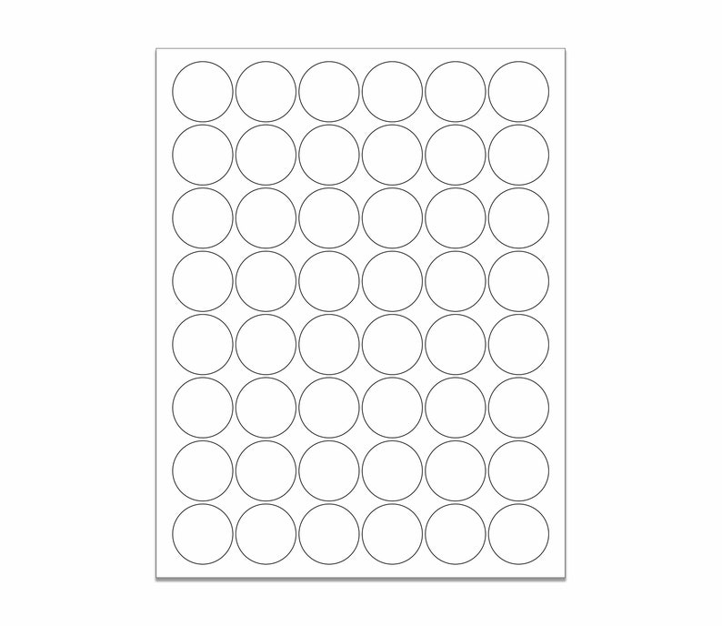 1-1/4 Blank WHITE MATTE Stickers for Inkjet & Laser - Etsy