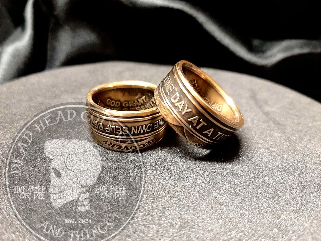 Recovery Coin Ring Serenity Prayer - Etsy