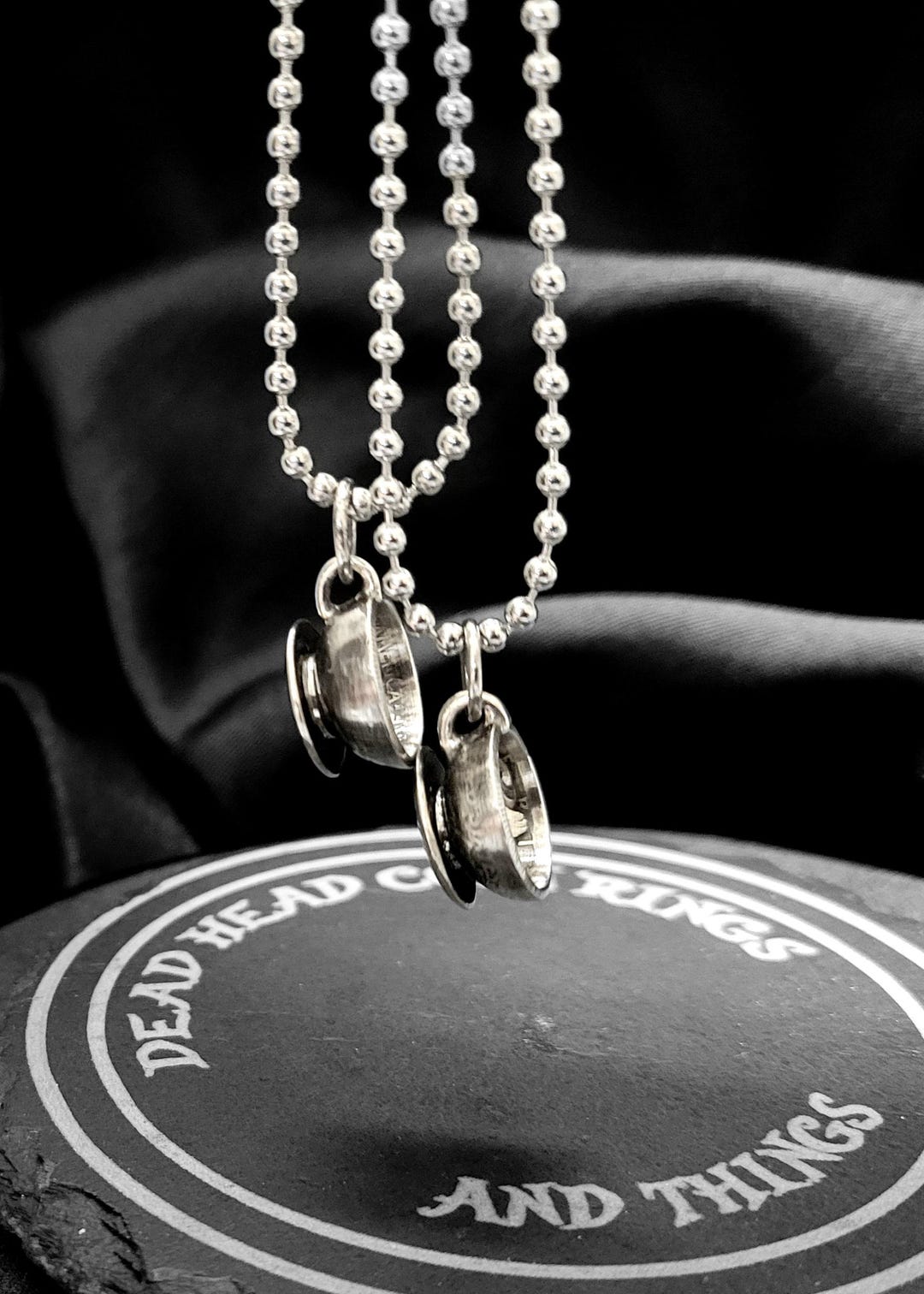 Mercury Dime "spill the Tea" Friendship Pendents. - Etsy