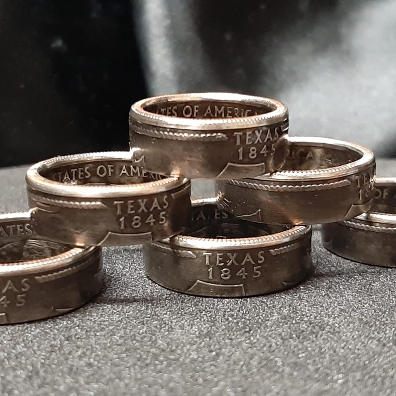 Texas Coin Ring - Etsy
