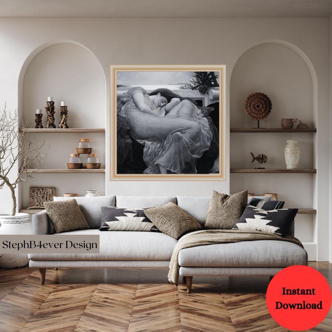 Flaming June by Frederic Leighton 1895-printable Digital Wall Art ...