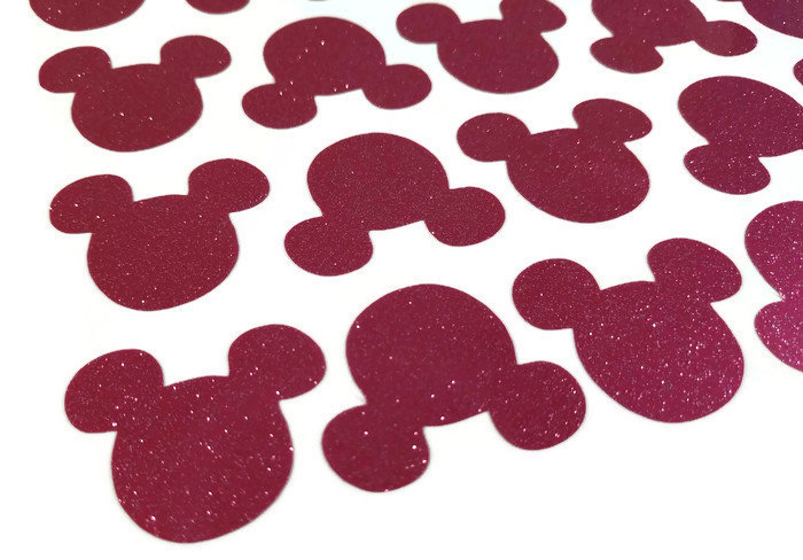 Glitter Vinyl Mickey Mouse Head Stickers Vinyl Decal 1in - Etsy