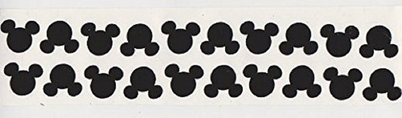 Mickey Mouse Head Stickers Vinyl Decal 1in Mickey Head | Etsy