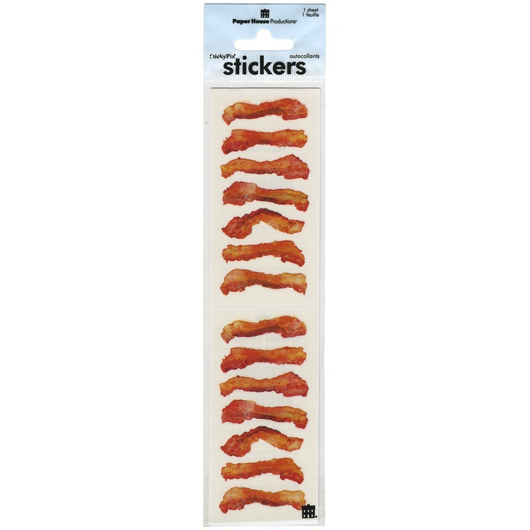 Bacon Stickers Breakfast Food Scrapbook Stickers by Paper House - Etsy