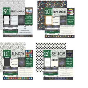 High School Scrapbook Paper - Freshman Sophomore Junior Senior Paper ...