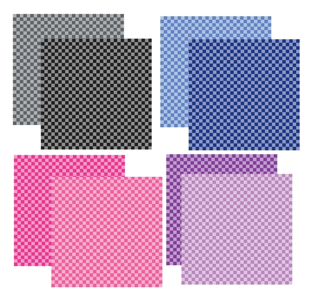 Colored Checkered Paper Cardstock Pink Purple Blue Gray Black - 12X12 ...
