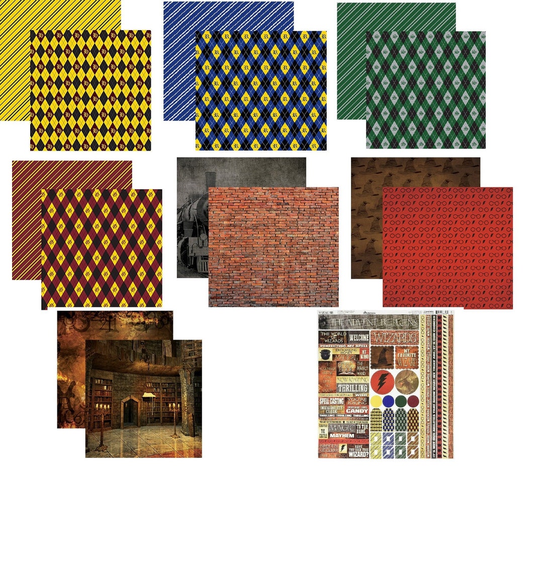 Wizard Scrapbook Paper Wizard Stickers Wizard 102 Wizard Scrapbook ...