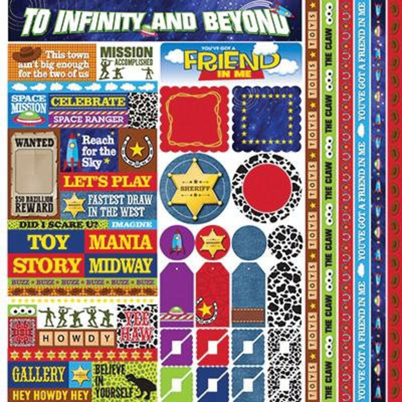 Toy Story Papers and Stickers Toy Papers Toy Story Stickers Toy ...