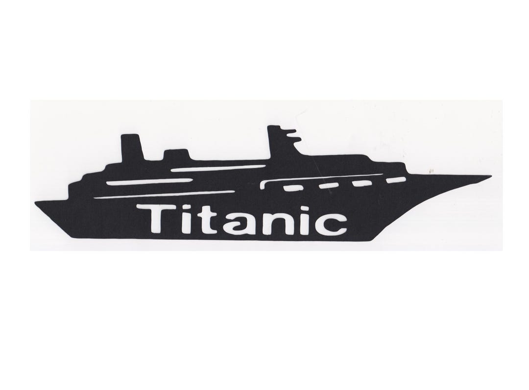 Titanic Die Cut Title | Travel Museum | Scrapbooking - Etsy