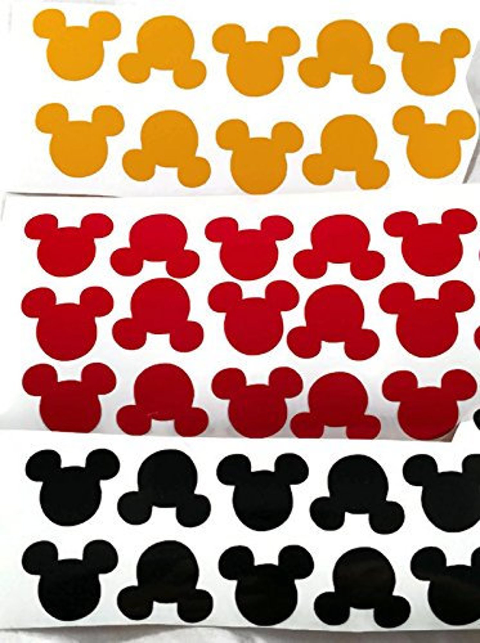 Mickey Mouse Head Stickers Vinyl Decal 1in Mickey Head | Etsy
