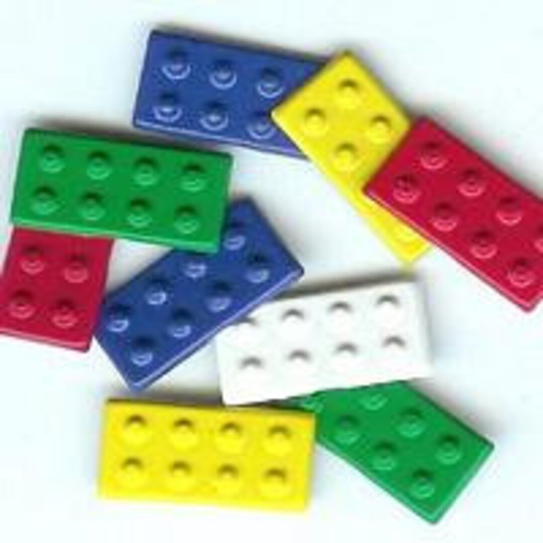 Building Block Brads Primary Colors Building Blocks Paper Fasteners ...