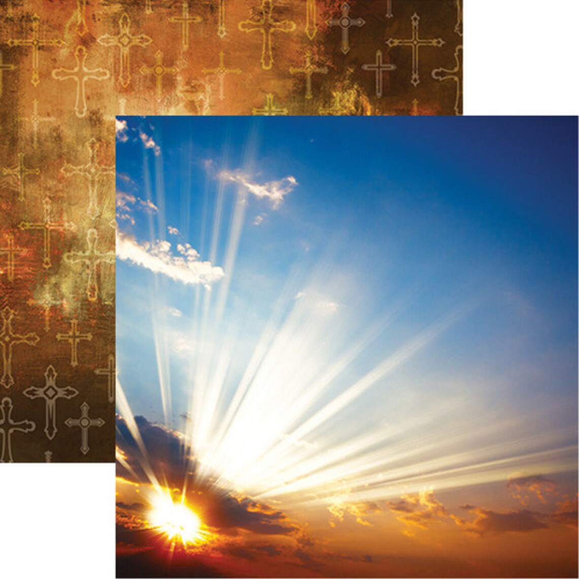 Devoted/faith Religious Scrapbook Papers Easter Papers | Etsy