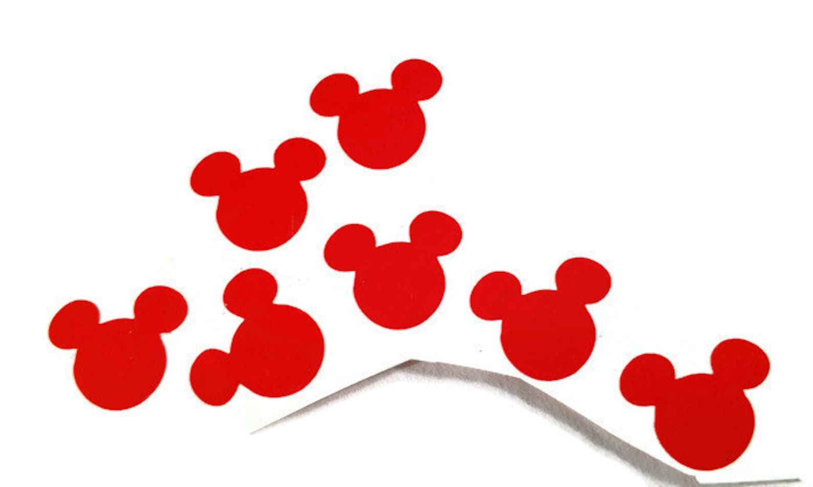 Mickey Mouse Head Stickers Vinyl Decal 1in Mickey Head | Etsy