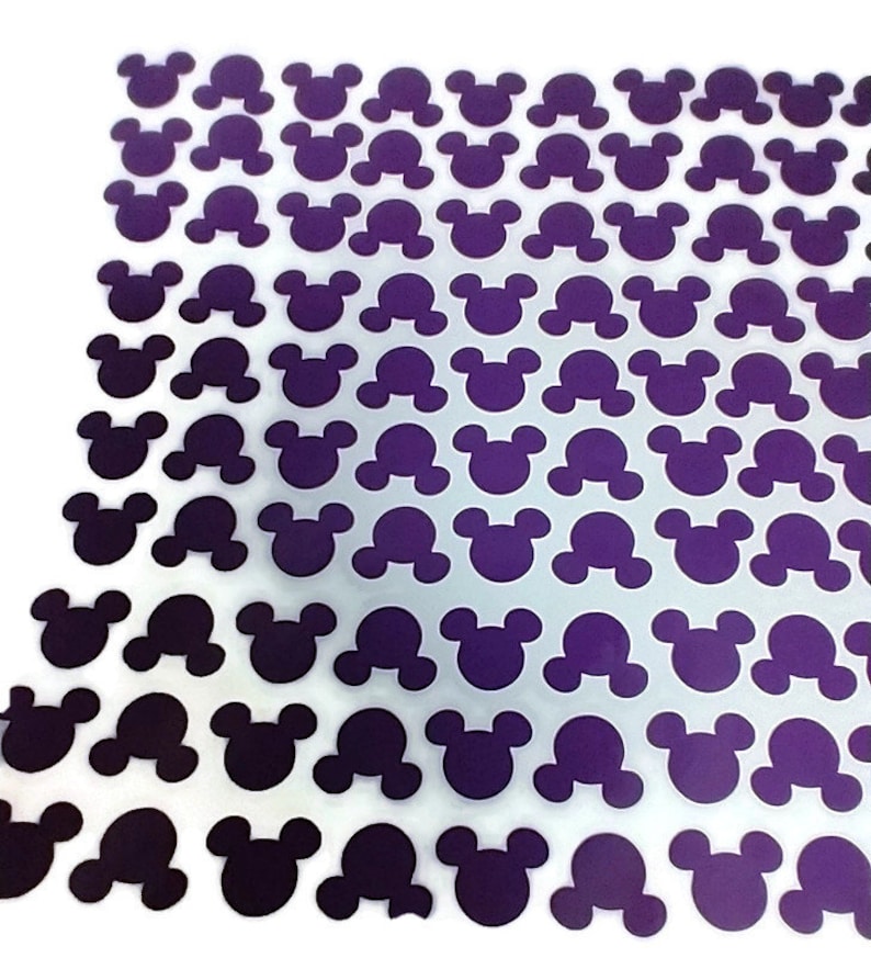 Mickey Mouse Head Stickers Vinyl Decal 1in Mickey Head | Etsy