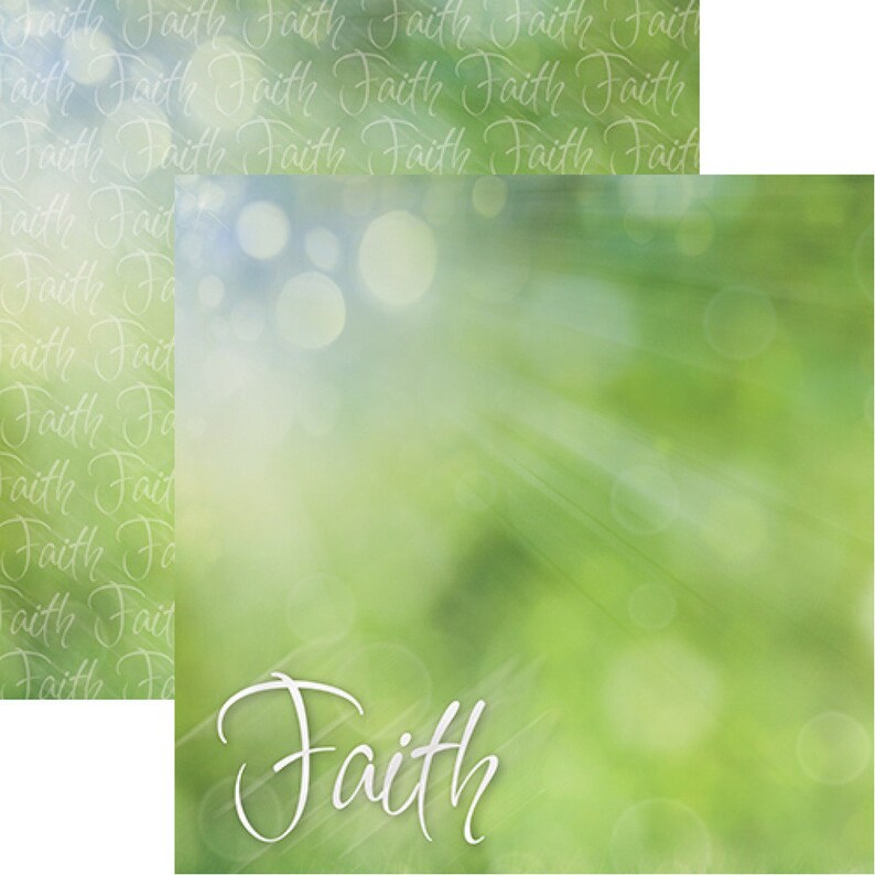 Devoted/faith Religious Scrapbook Papers Easter Papers | Etsy