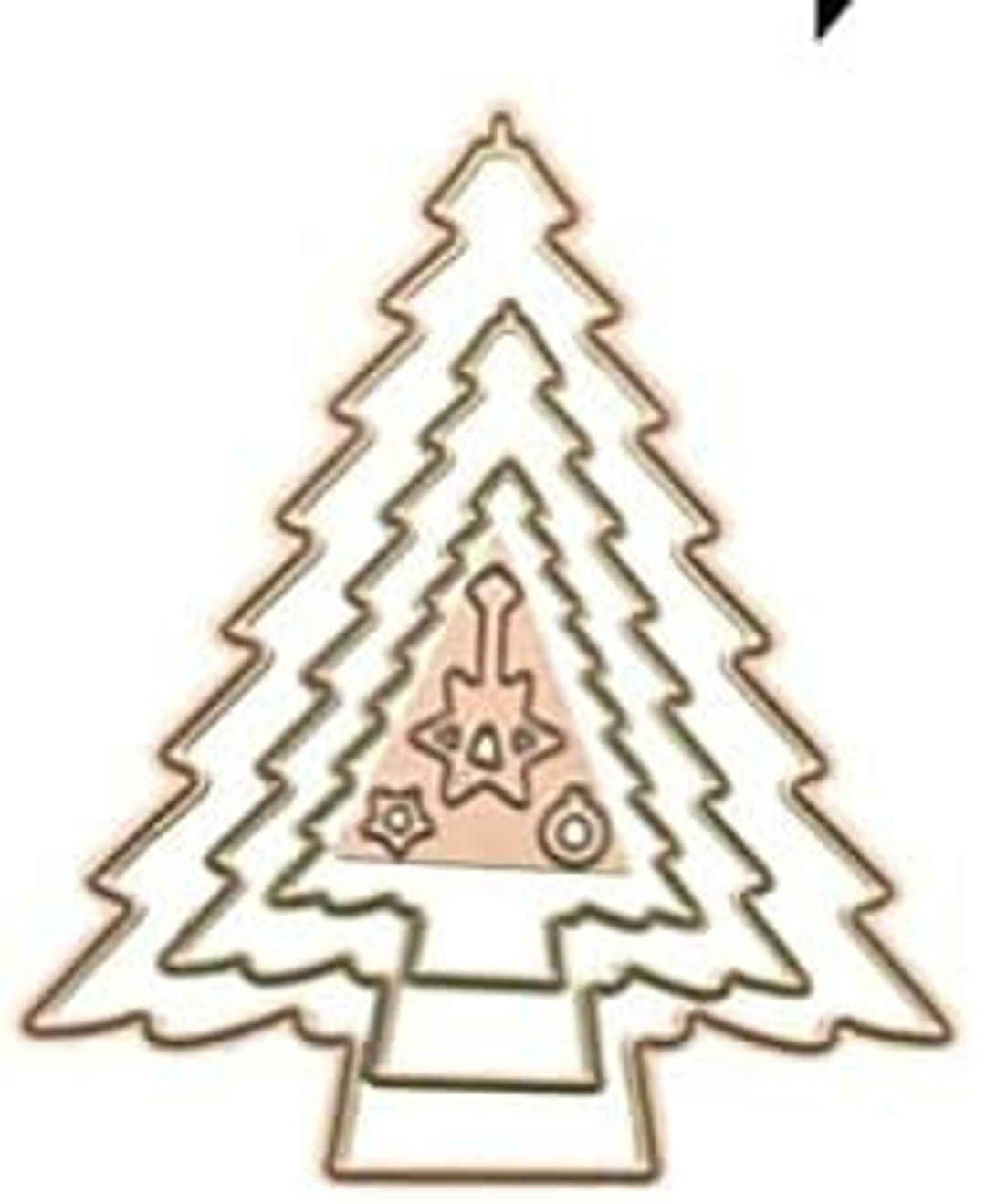 Evergreen Trees Dies Nesting Dies Frame Dies Outdoors Dies Christmas ...