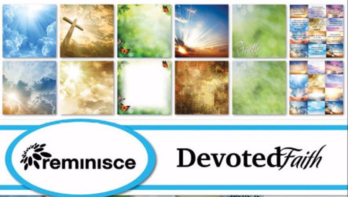 Devoted/faith Religious Scrapbook Papers Easter Papers | Etsy