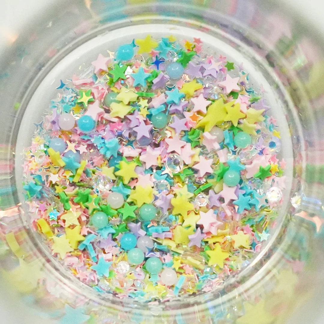 Wish Upon a Star Embellishments Mixupz Stars Flatbacks, Shaker Mix ...