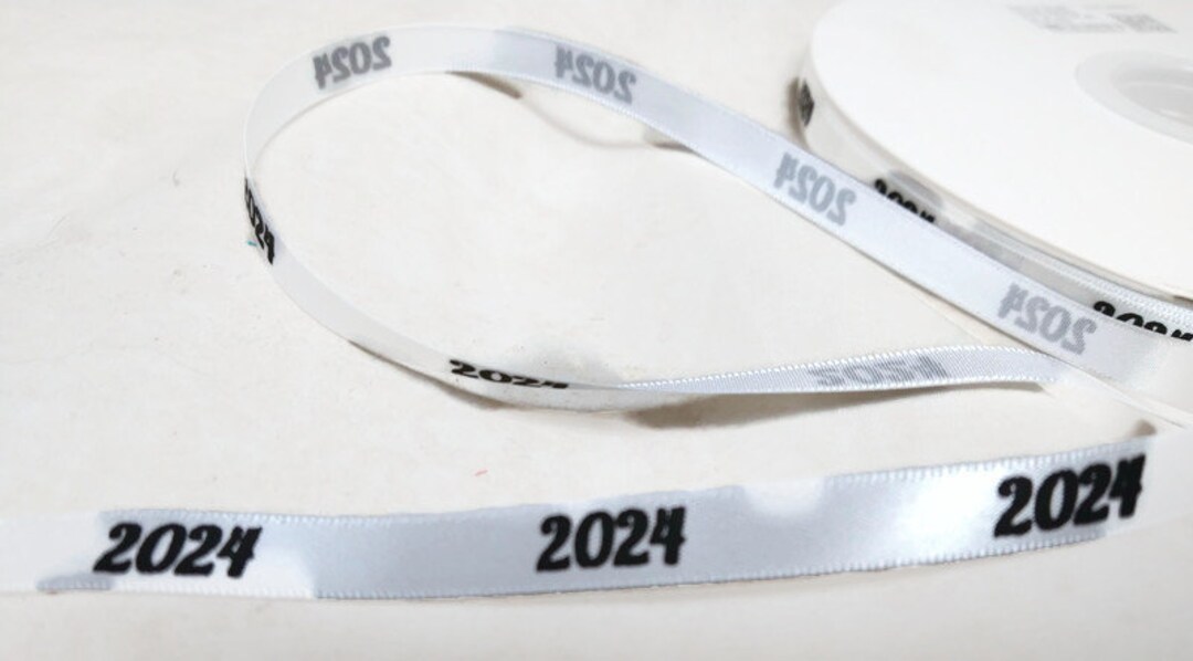 2024 Year Ribbon 2024 Ribbon Satin Ribbon Planner Ribbon Graduation ...