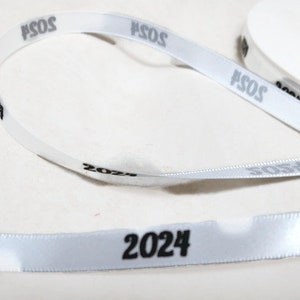 2024 Year Ribbon 2024 Ribbon Satin Ribbon Planner Ribbon Graduation ...