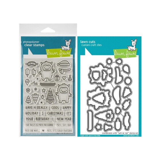 Yeti or Not Stamps and Dies Metal Cutting Dies Yeti Stamps - Etsy