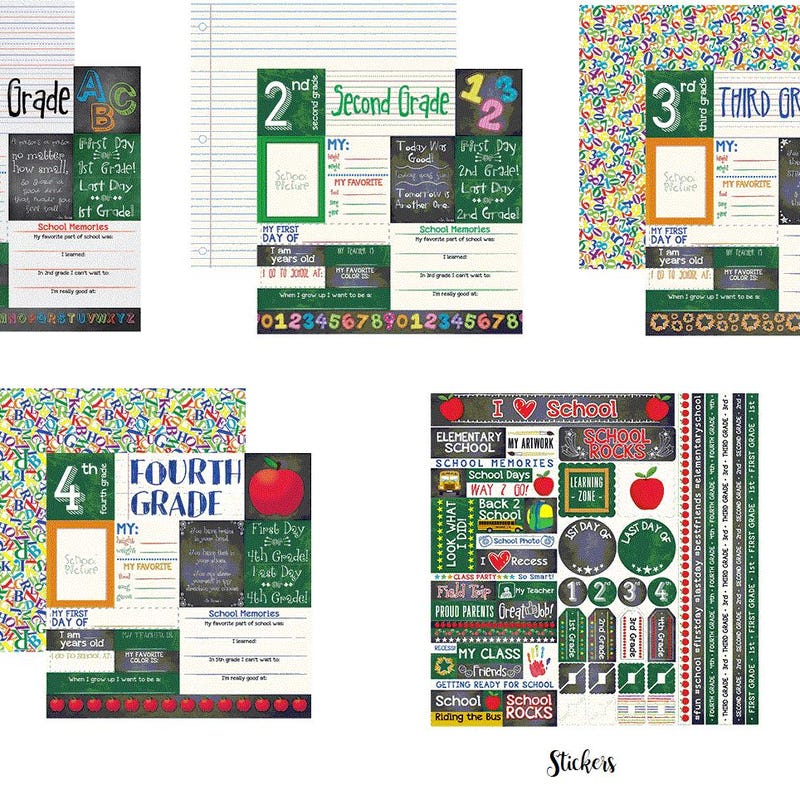 School Scrapbook - Etsy
