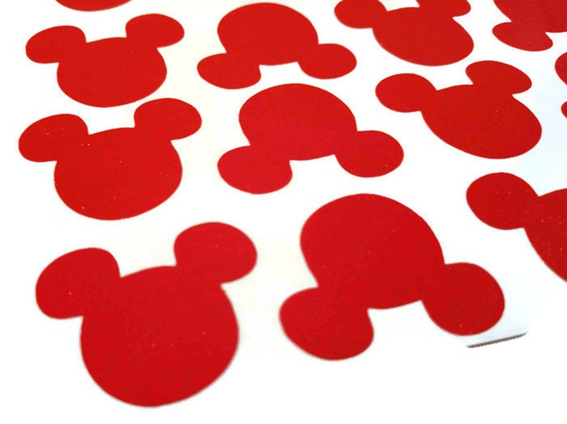 Glitter Vinyl Mickey Mouse Head Stickers Vinyl Decal 1In | Etsy