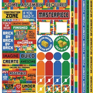 Building Blocks Party Blocks Papers Blocks Stickers Building Blocks ...