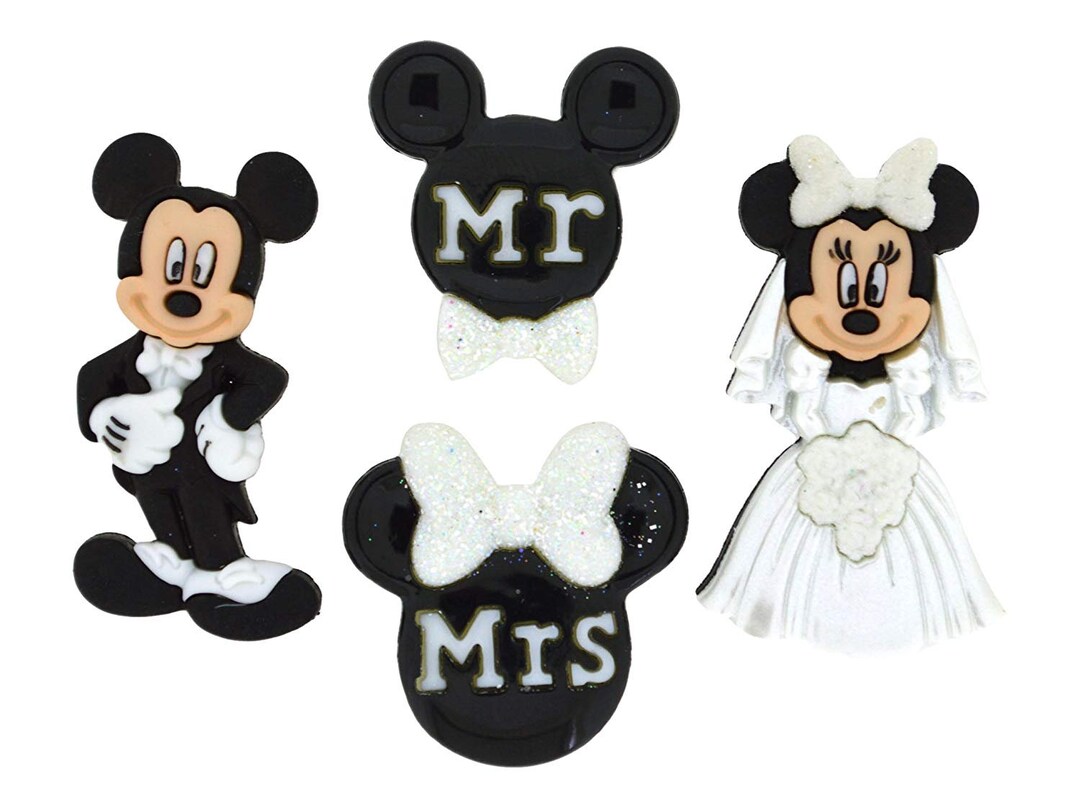 Mickey Mouse Buttons Wedding Buttons Mickey and Minnie Buttons Mickey ...