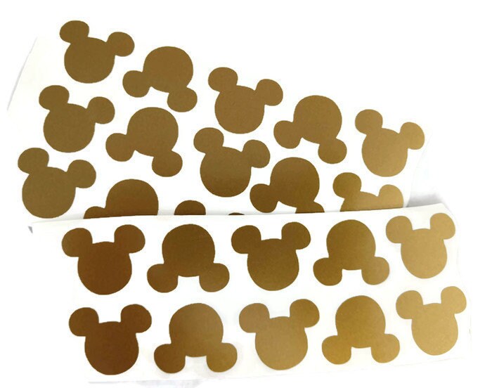 Mickey Mouse Head Stickers Vinyl Decal 1in Mickey Head | Etsy Canada