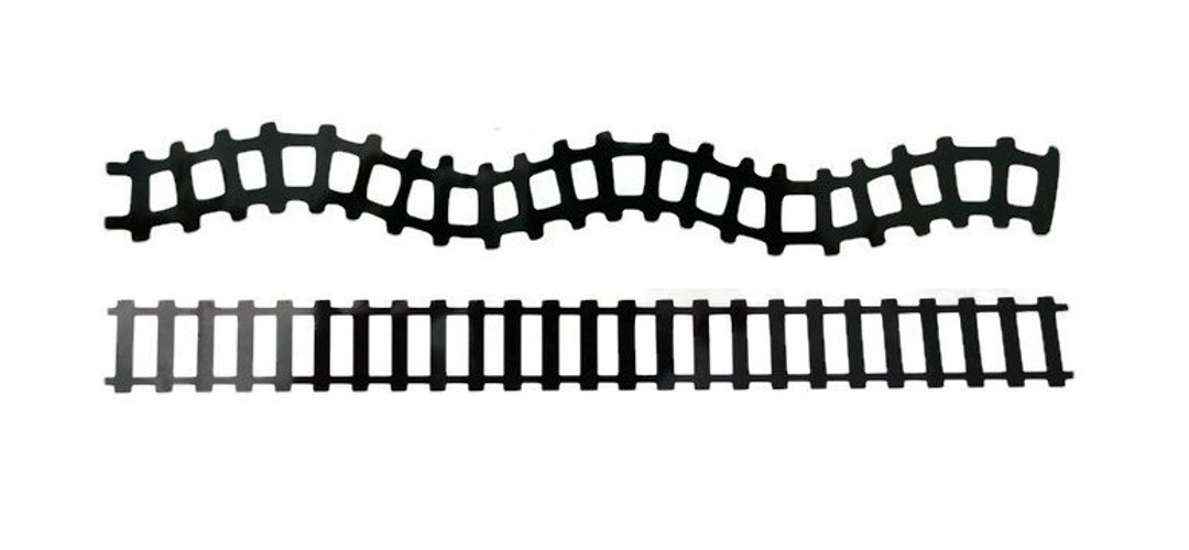 TRAIN TRACK Stickers Borders Railroad | Scrapbooking | Paper Piecing ...