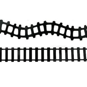 TRAIN TRACK Stickers Borders Railroad | Scrapbooking | Paper Piecing ...