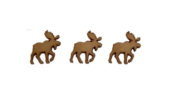 Brown Moose Buttons Woodland Animals Buttons Mountain Lodge - Etsy