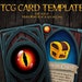 Fantasy TCG Card Template | Dnd RPG Trading Cards | PNG and Vector - Etsy
