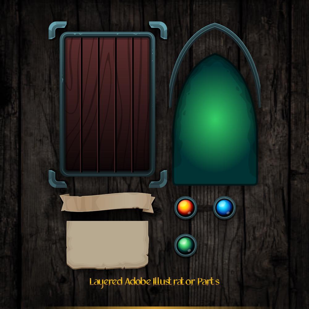 Fantasy TCG Card Template | Dnd RPG Trading Cards | PNG and Vector - Etsy