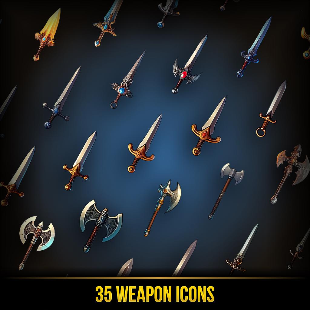 145 Fantasy RPG Game Inventory Icons Pack Vol. 5 | 512px | PNG Files - Etsy