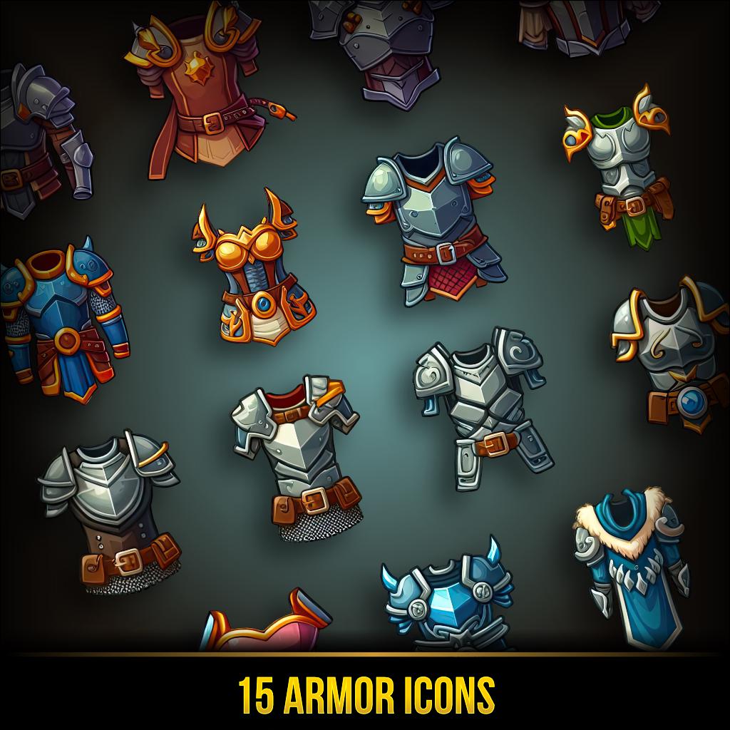 239 Fantasy RPG Game Icon Pack Vol. 3 | 512px | PNG Files - Etsy