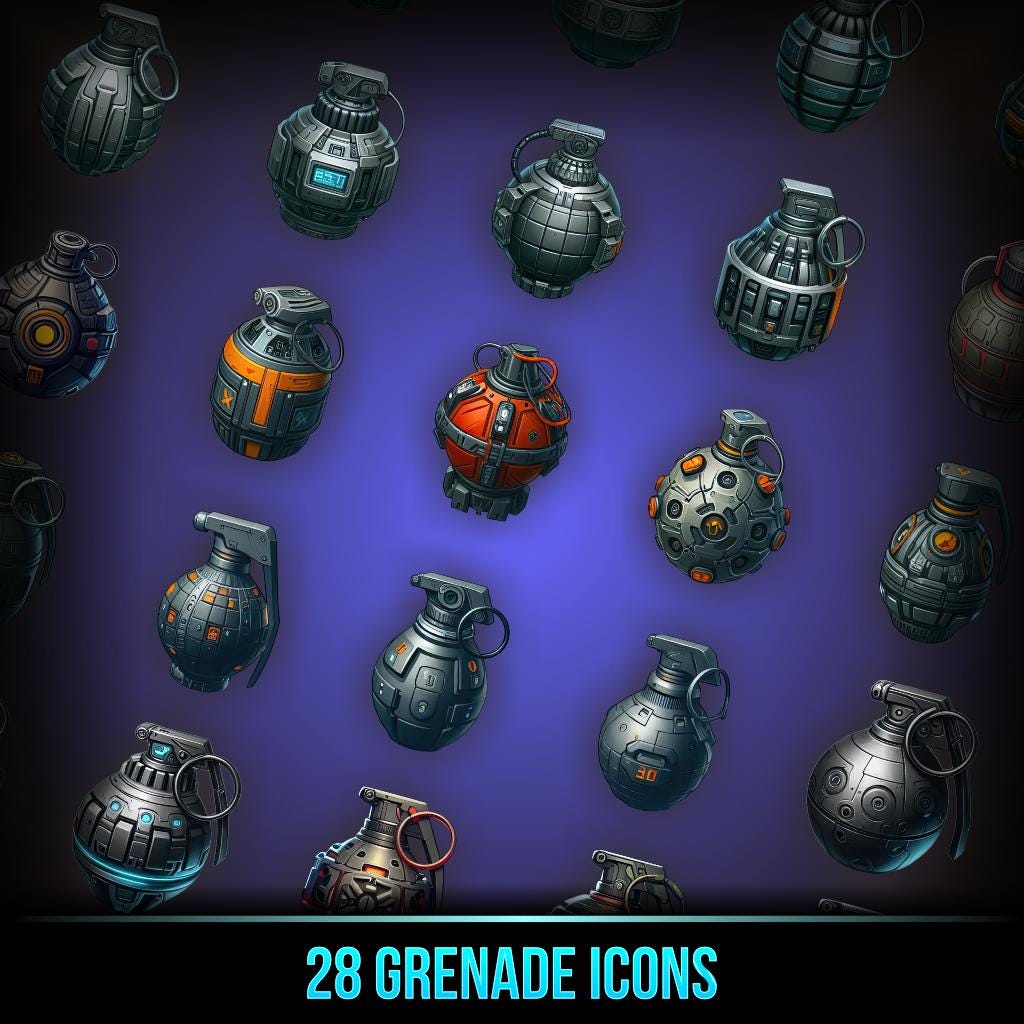 135 Sci-fi Game Inventory Icon Pack Vol 1 | 512px | PNG Files - Etsy