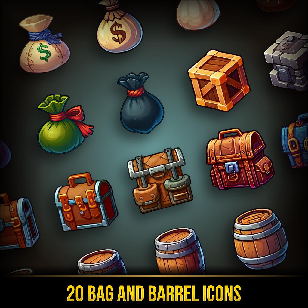 239 Fantasy RPG Game Icon Pack Vol. 3 | 512px | PNG Files - Etsy