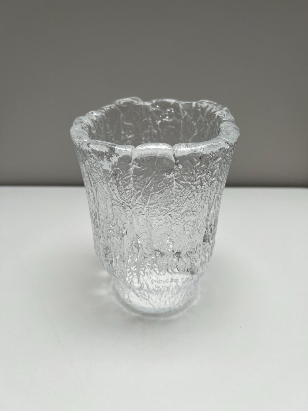 Vintage Magnor polar Textured Glass Vase Scandinavian Art Glass - Etsy