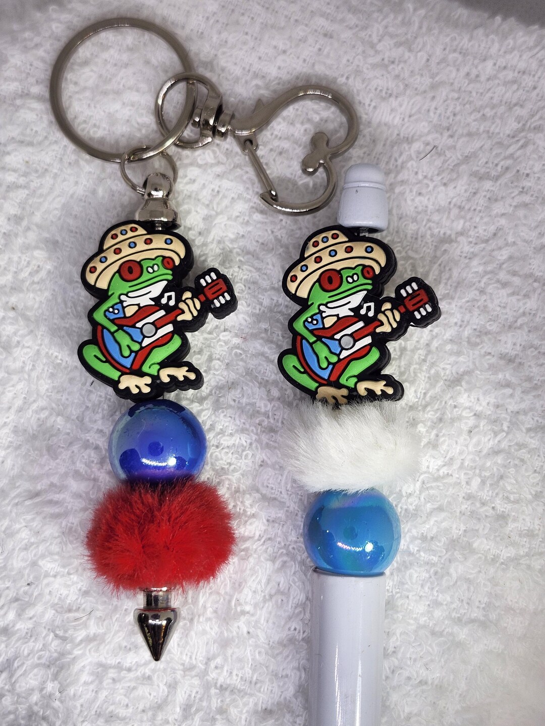 Puerto Rico Coqui Wearing a Pava Playing the Cuatro With the Flag ...