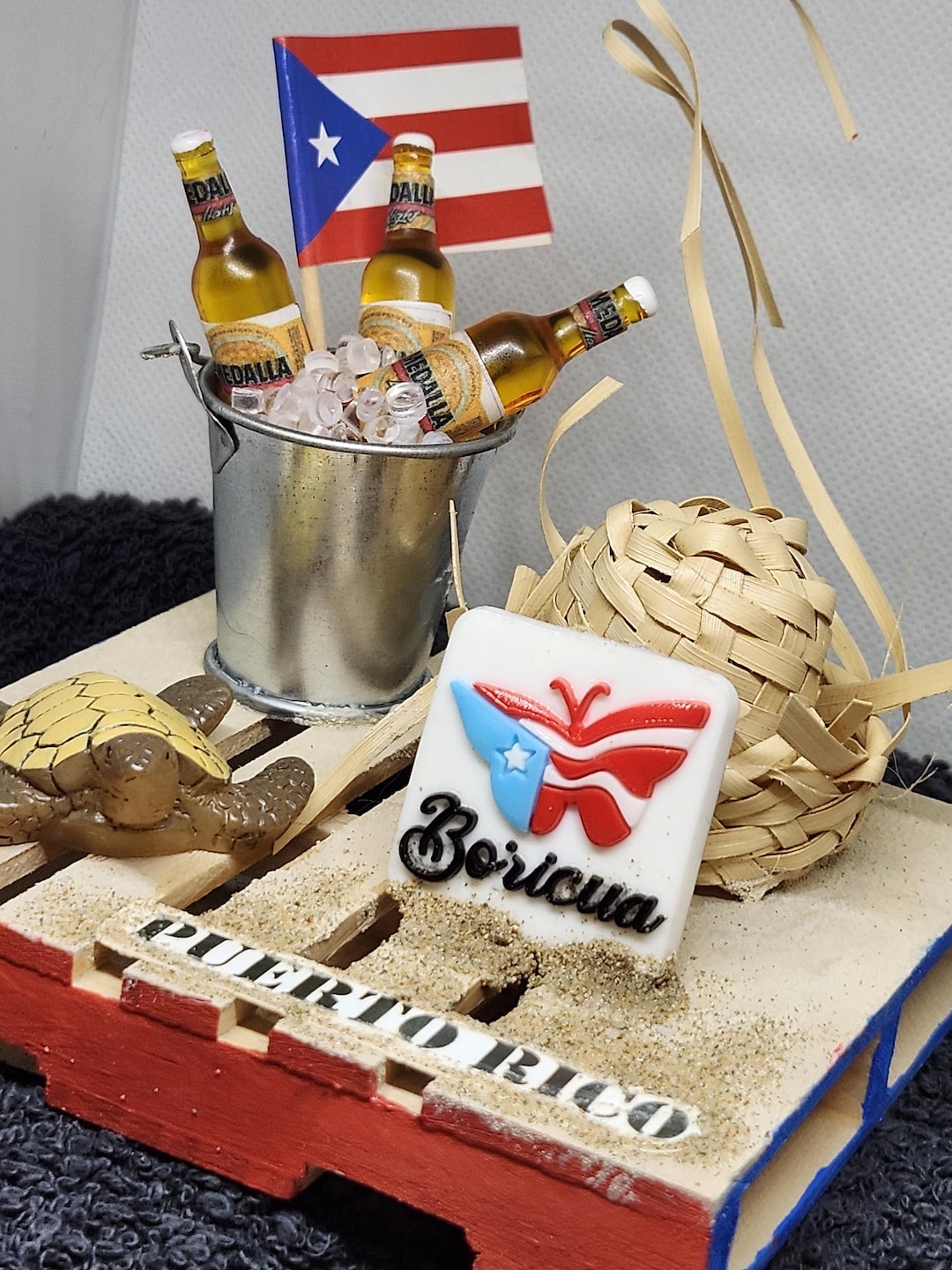 Puerto Rico Souvenir Made With Real Sand From San Juan Beaches. Cold ...