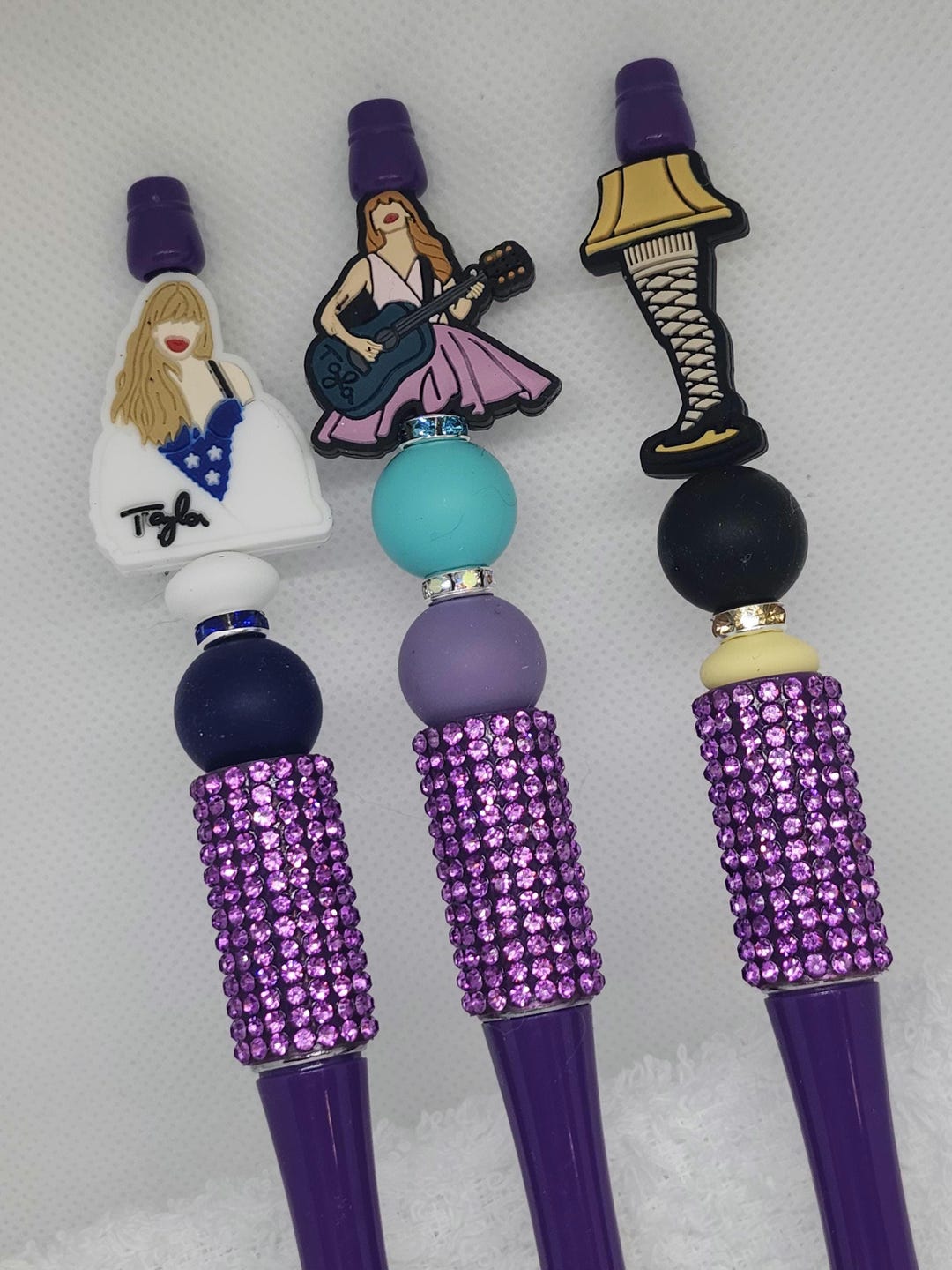 DIY Taylor Swift Beaded Bling Pens. Set of 3 Pens With Beads. - Etsy