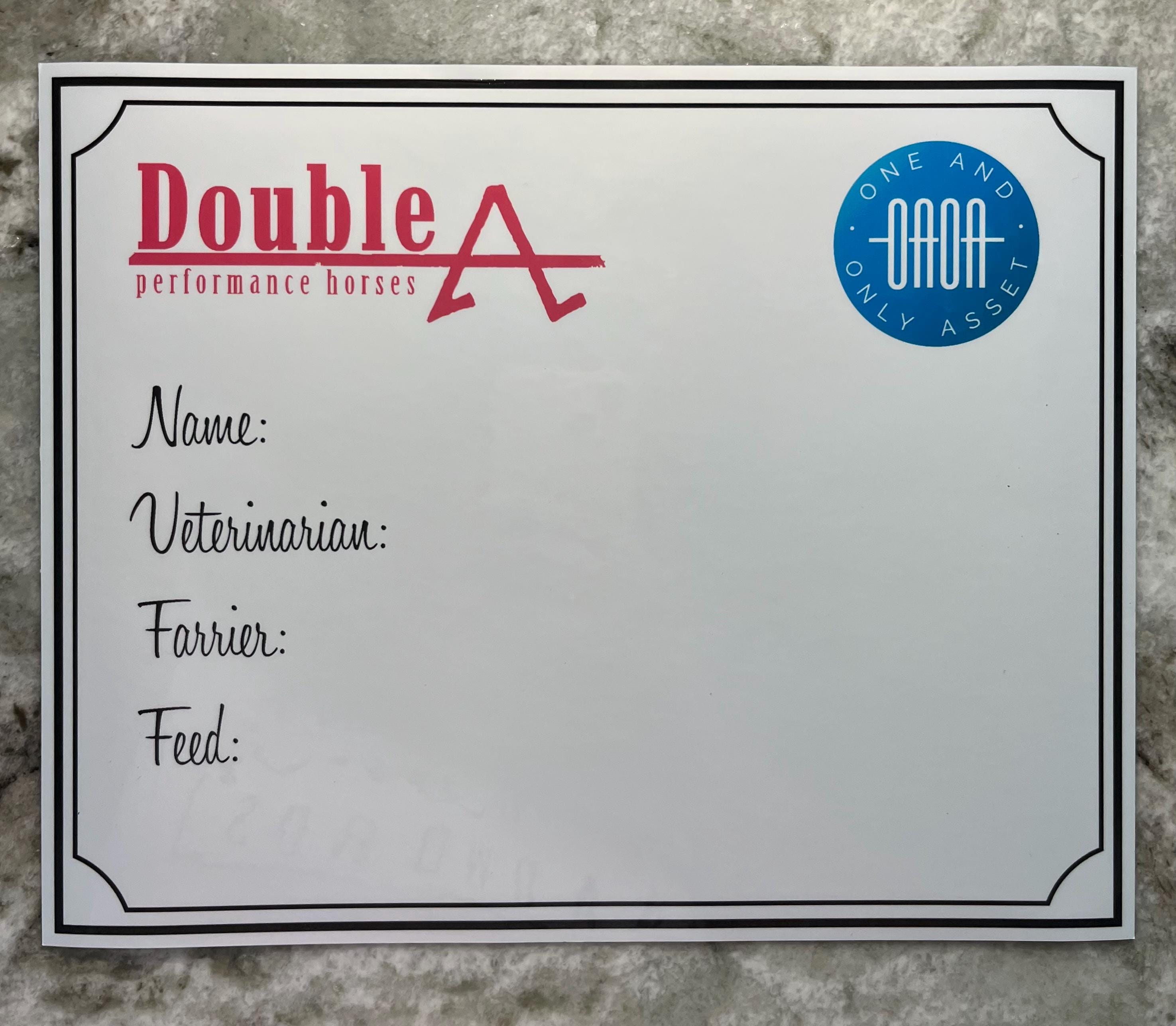 Customizable Dry Erase Stall Sign - Etsy